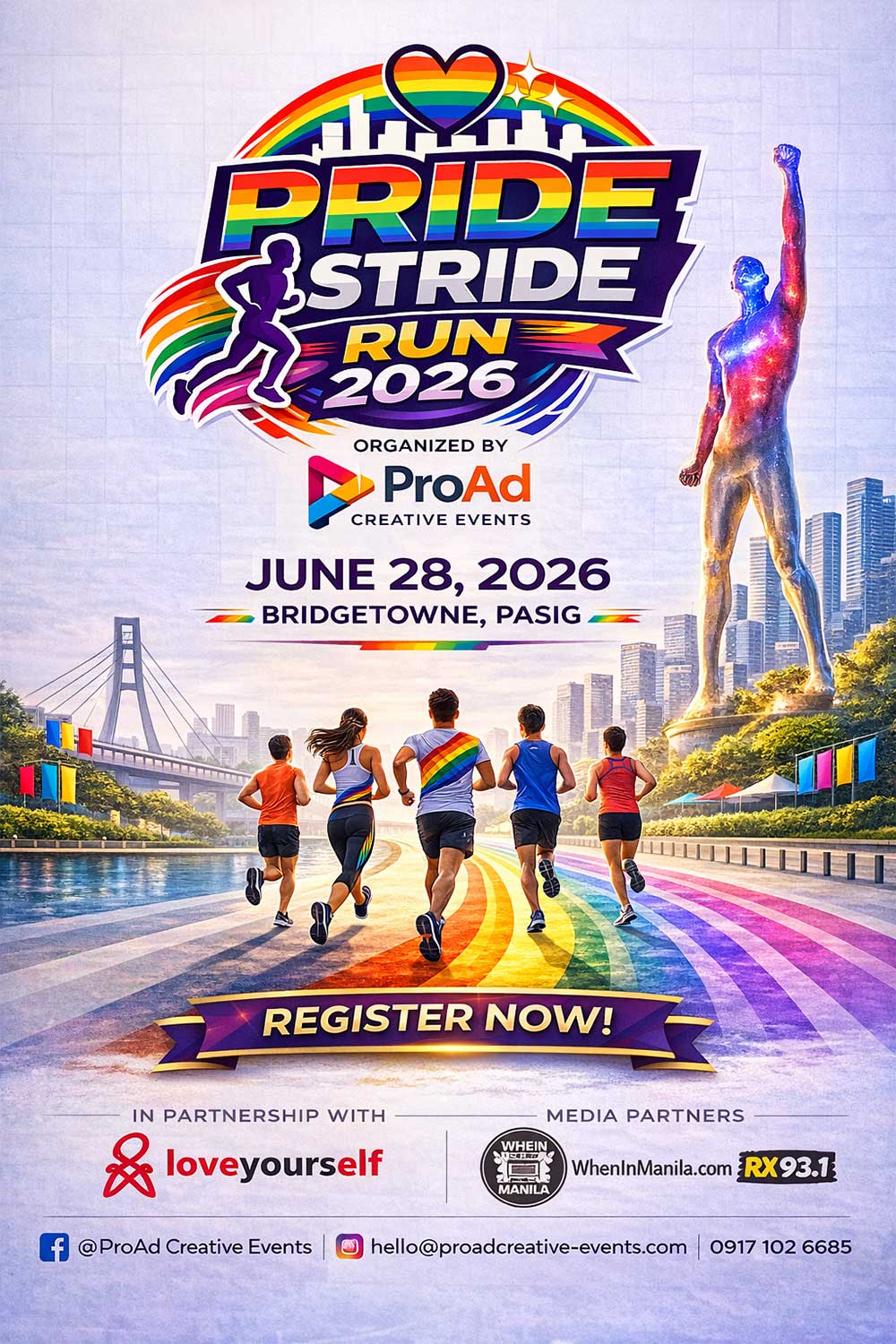 Pride Stride Run 2026 | Bridgetowne, Pasig City, Metro Manila